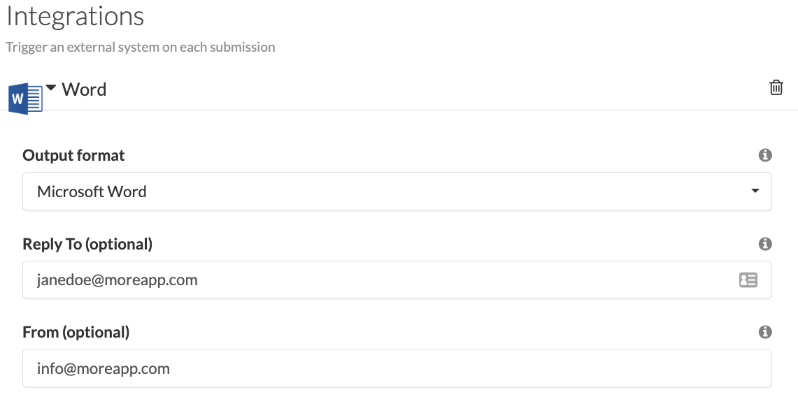How to Design your Reports with the Word Integration | MoreApp