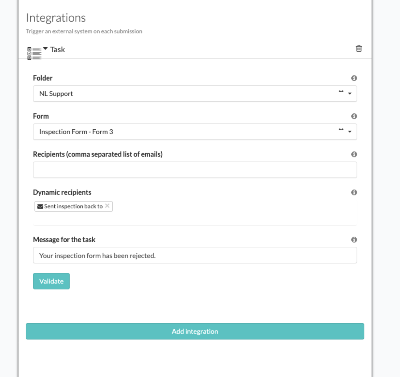 How to build a Workflow with the Task Integration | MoreApp